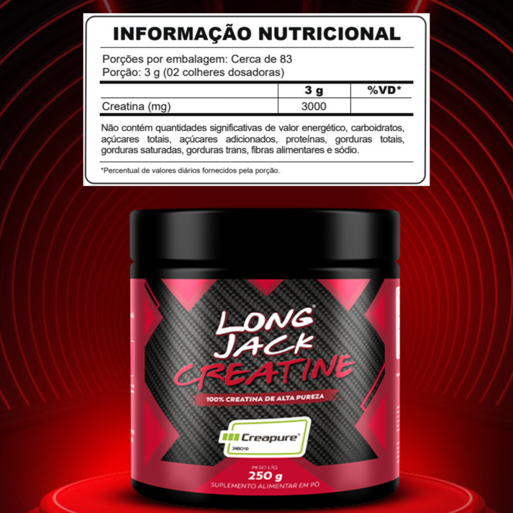 Mercado Shop Virtual - LONG JACK CREATINE Creapure 300g - Private Sistemas